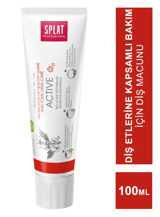 Splat Active Kapsamlı Bakım Diş Macunu 100 ml Diş Macunları Splat
